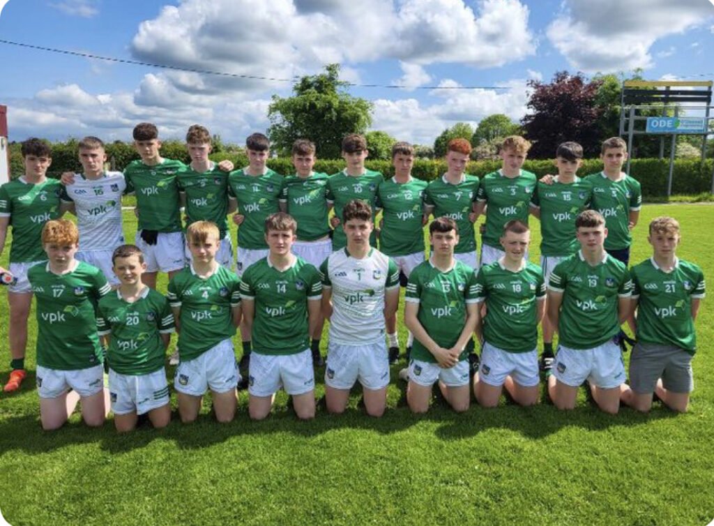 The Limerick U15 football team that played against Tipperary in the U15 Dermot Early Roscommon ...