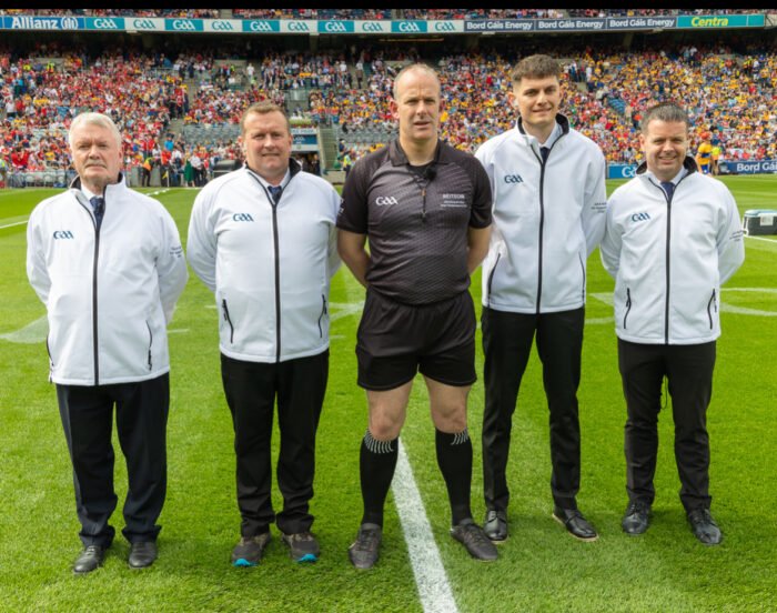 Congratulations to Limerick GAA Referee Johnny Murphy and his Umpires ...