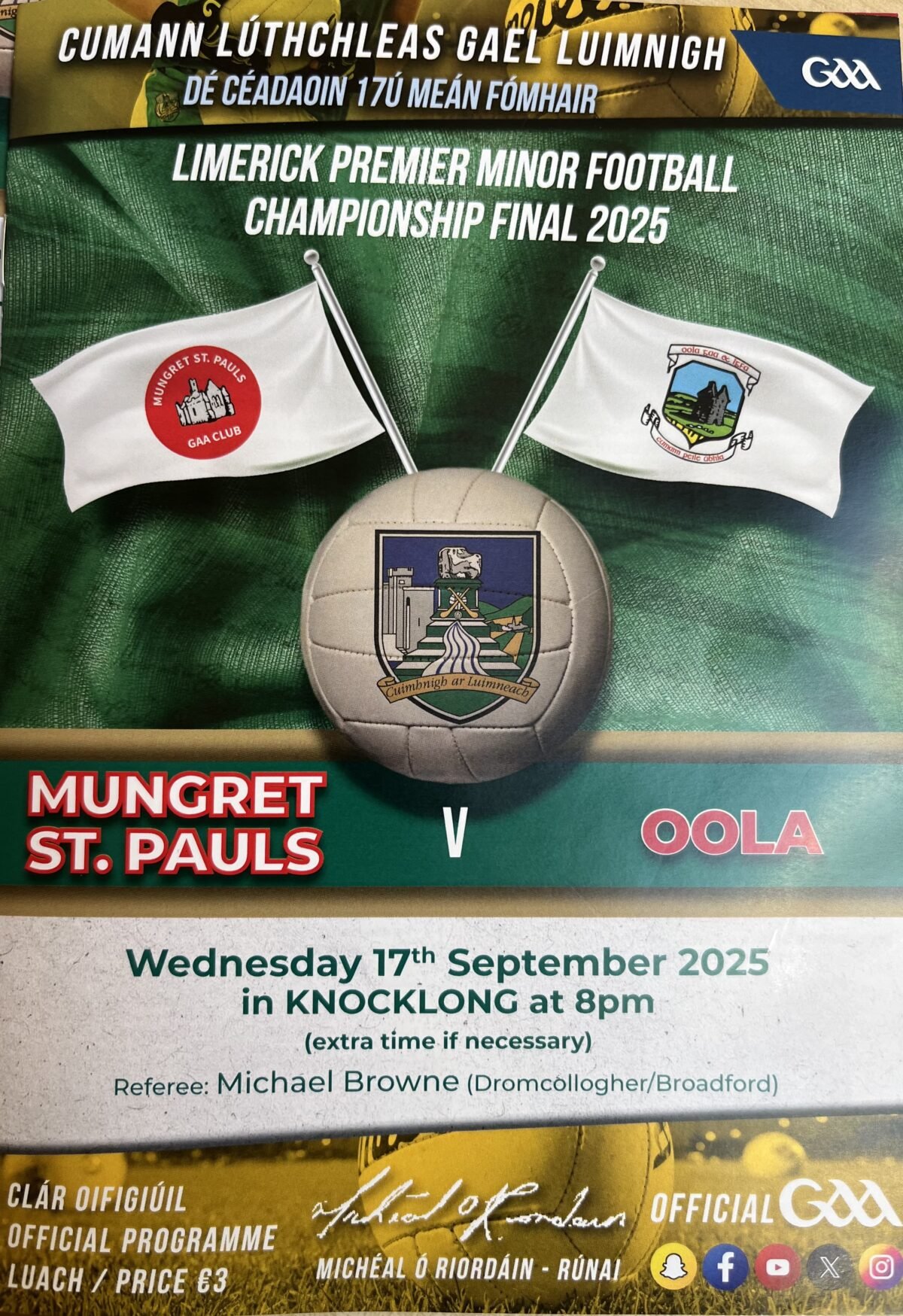 Limerick GAA Club Wednesday Club Championship Fixture: | Limerick GAA ...