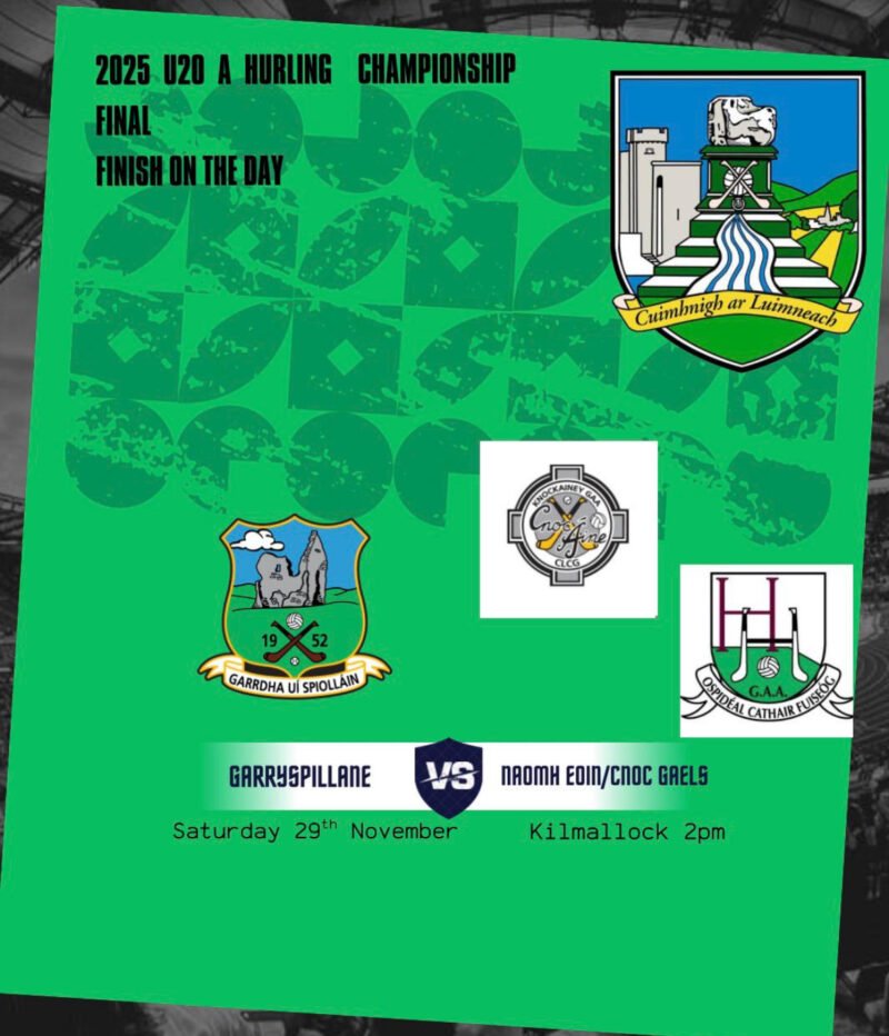 Limerick GAA Saturday Club Championship Fixtures: | Limerick GAA ...