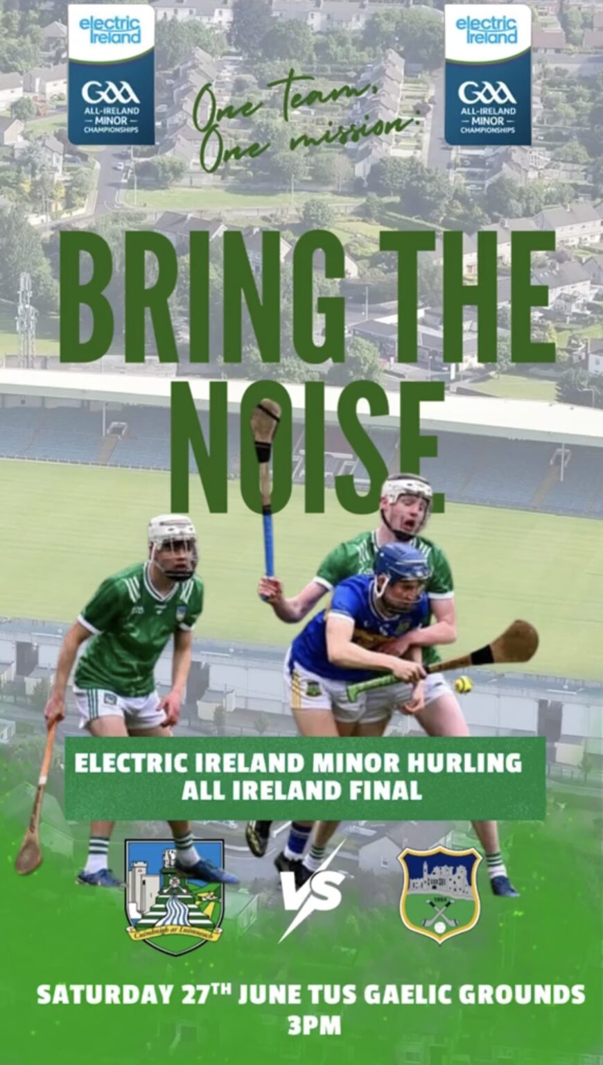 Limerick Minor Hurling team will face Tipperary in the Electric Ireland ...