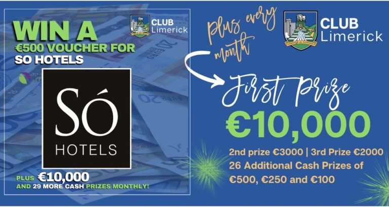 CLUB Limerick Draw – Next Draw will take place on Saturday 27th June ...
